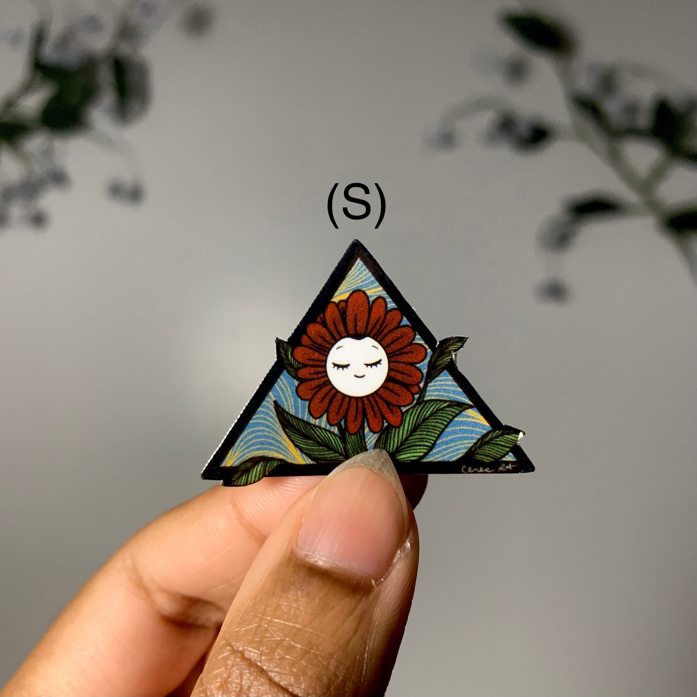 Happy Flower Chill Expression Flower Face Waterproof Vinyl - Etsy