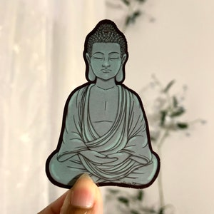Buddha Statue Waterproof Bumper Stickers, Available in 4 Colors, for ...