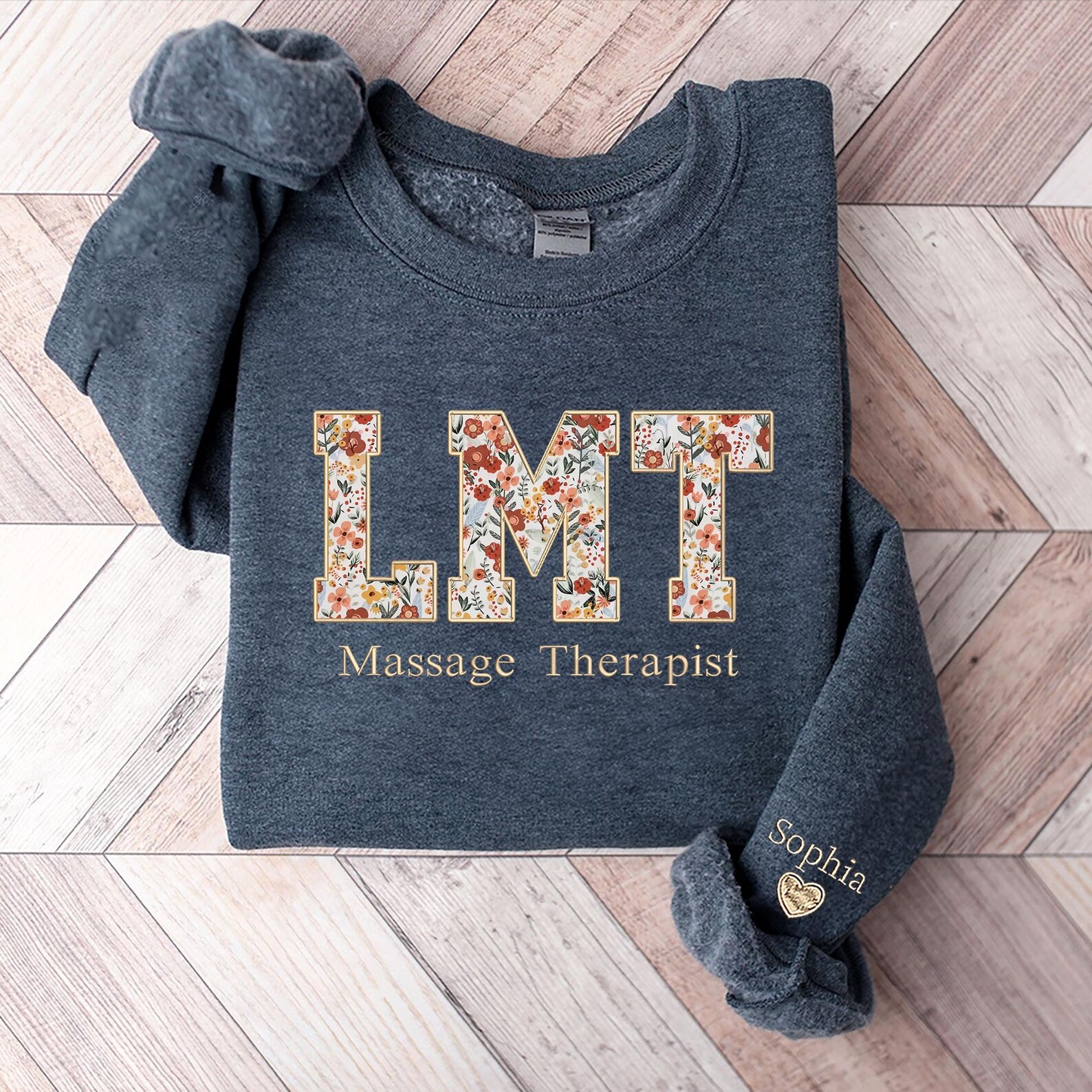 Custom Massage Therapist Sweatshirt – Personalized LMT Crewneck ...