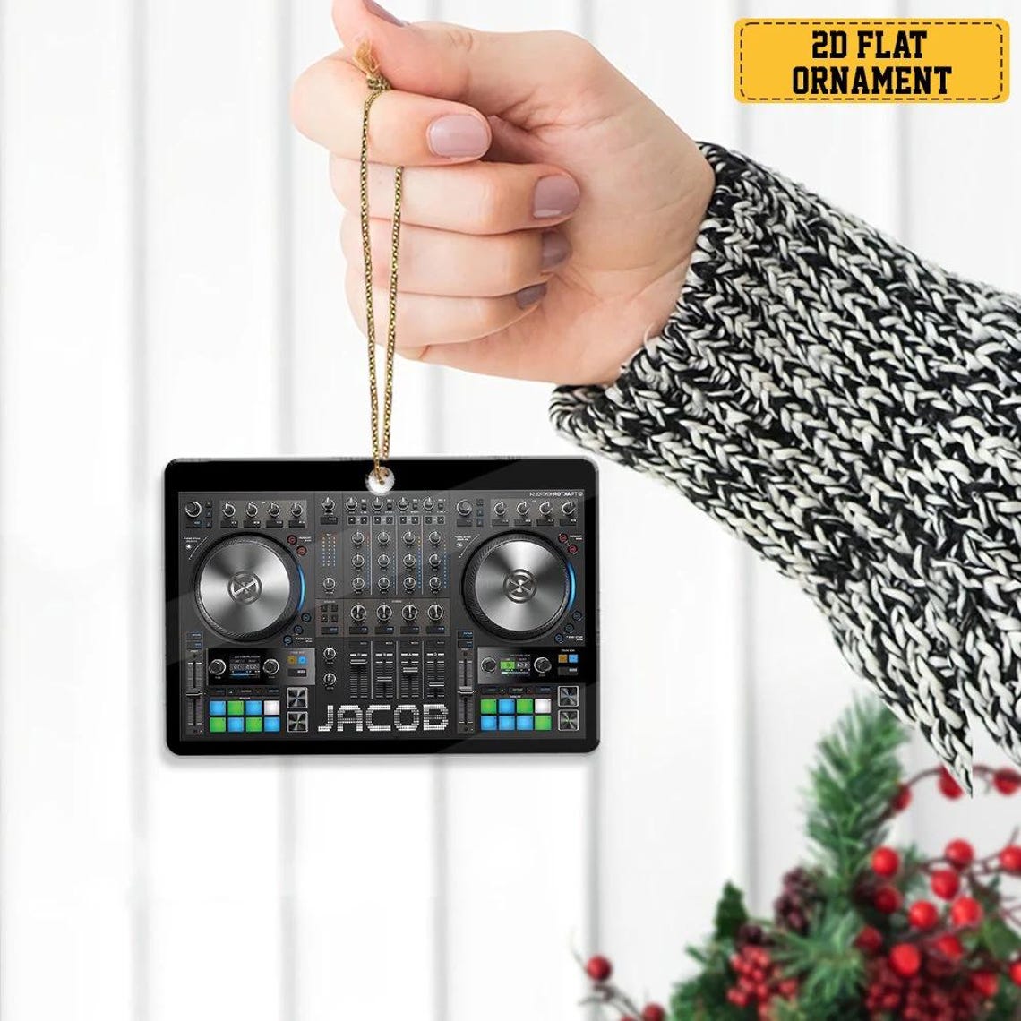 Custom DJ Mixer Acrylic Ornament, Custom DJ Machine Flat 2D Ornament ...