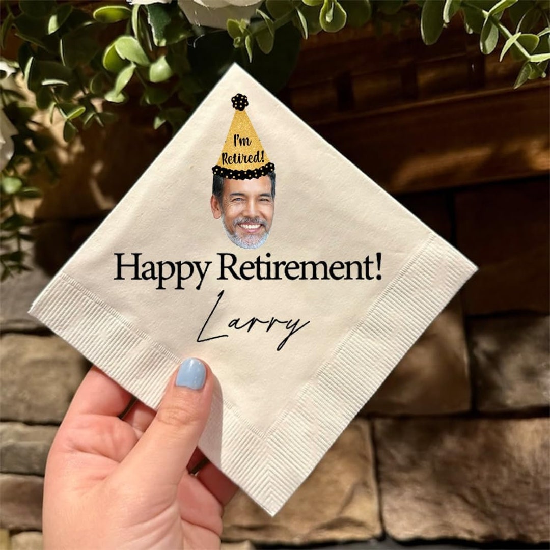 Funny Custom Face Retirement Party Happy Retirement Celebration ...