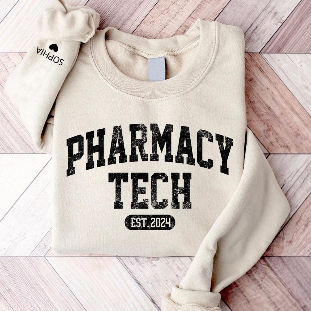 Personalized Pharmacy Tech Shirt, Custom CPHT Shirt, Certified Pharmacy ...