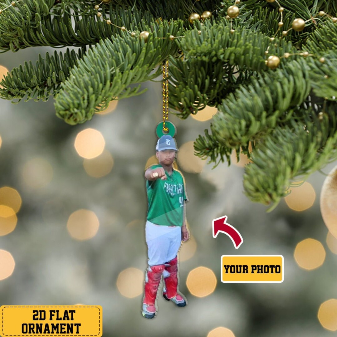 Custom Photo Football Player Ornament Christmas Football - Etsy