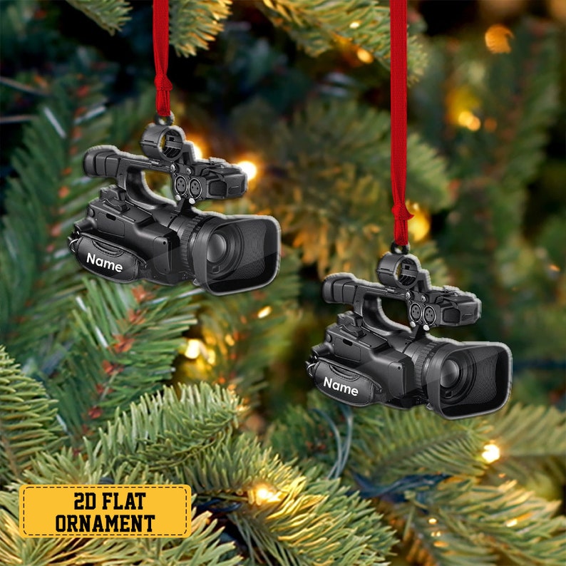 Personalized Professional Video Camera Camcorder Christmas Ornament ...