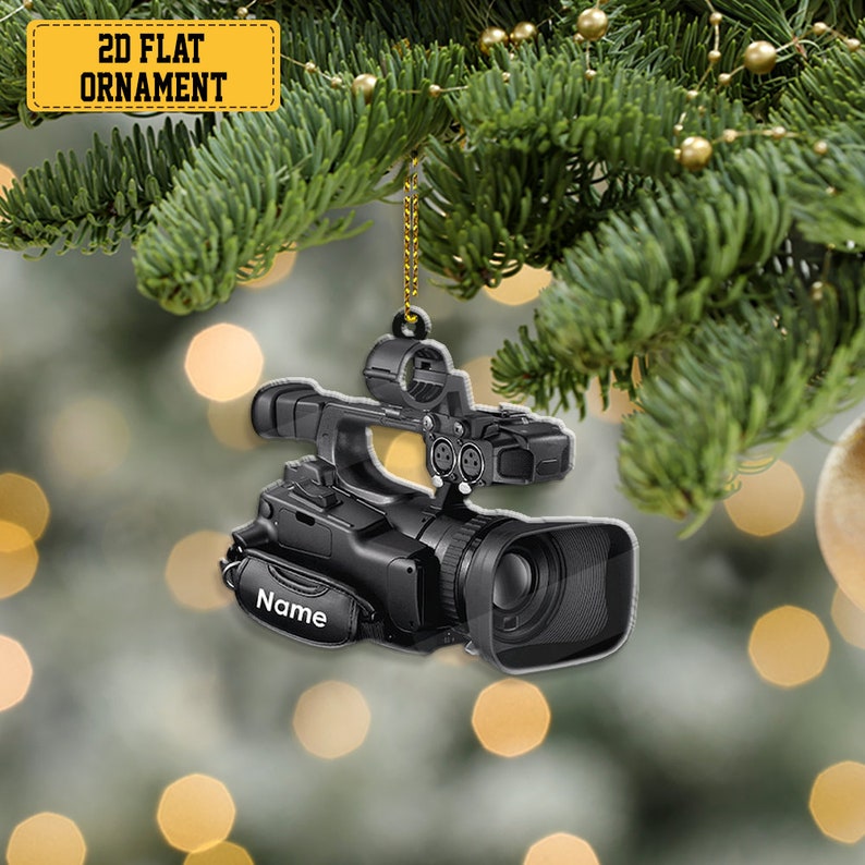 Personalized Professional Video Camera Camcorder Christmas Ornament ...