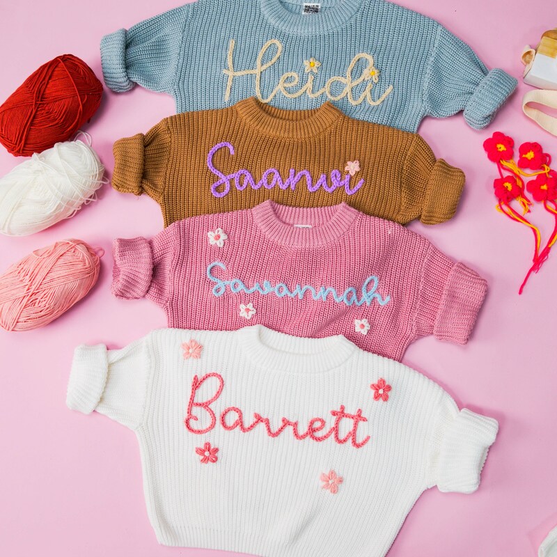 Custom Baby Sweater - Etsy