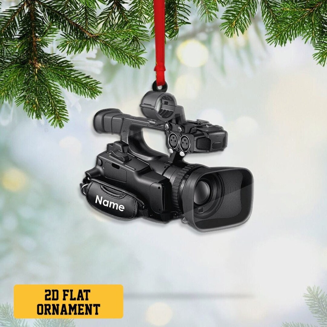 Personalized Professional Video Camera Camcorder Christmas Ornament ...