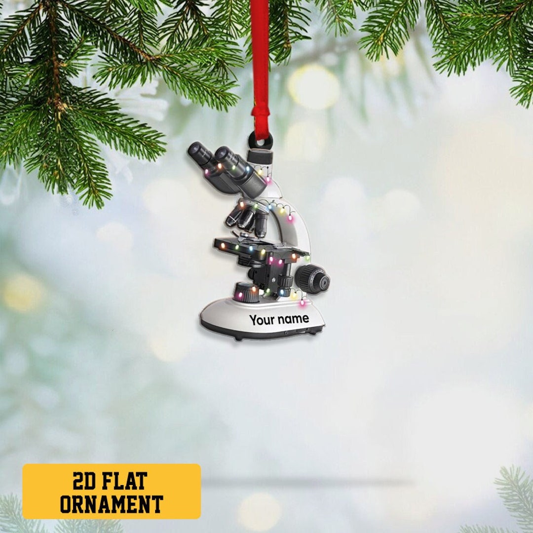 Personalized Medical Microscope Xmas Ornament, Medical Technologist ...