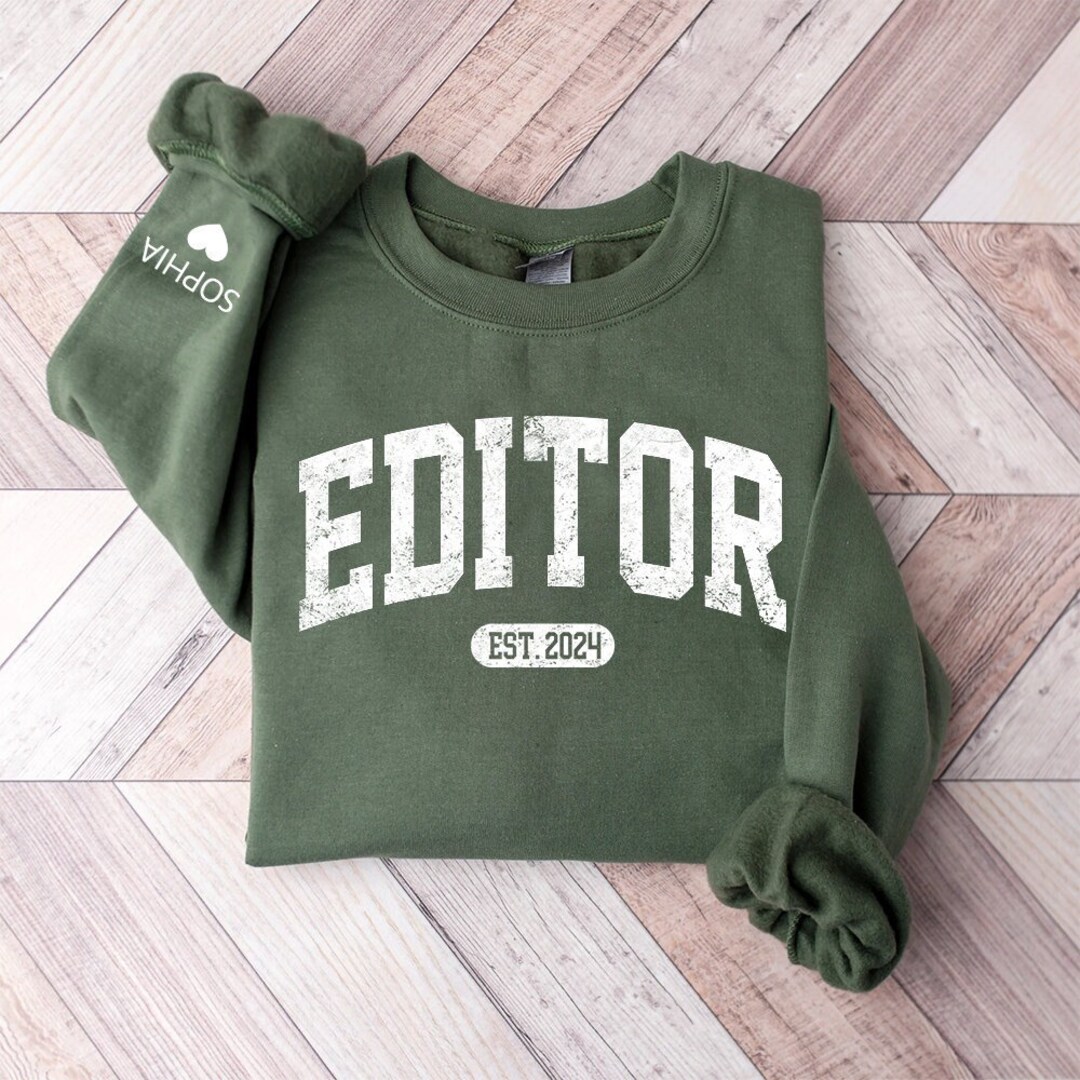 Personalized Editor Sweatshirt, Editor Crewneck Pullover, Video Editor ...