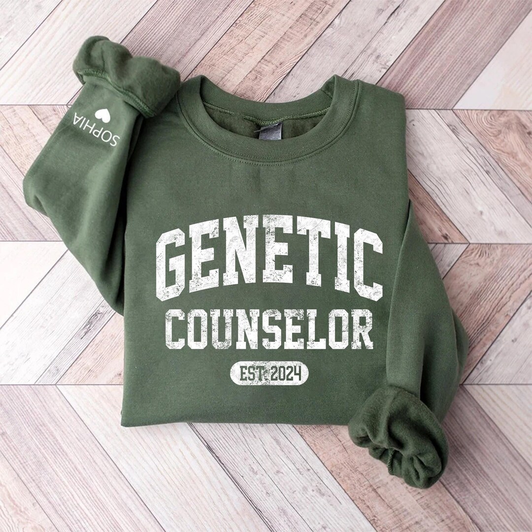 Custom Retro Genetic Counselor Sweatshirt, Genetic Specialist Shirt ...