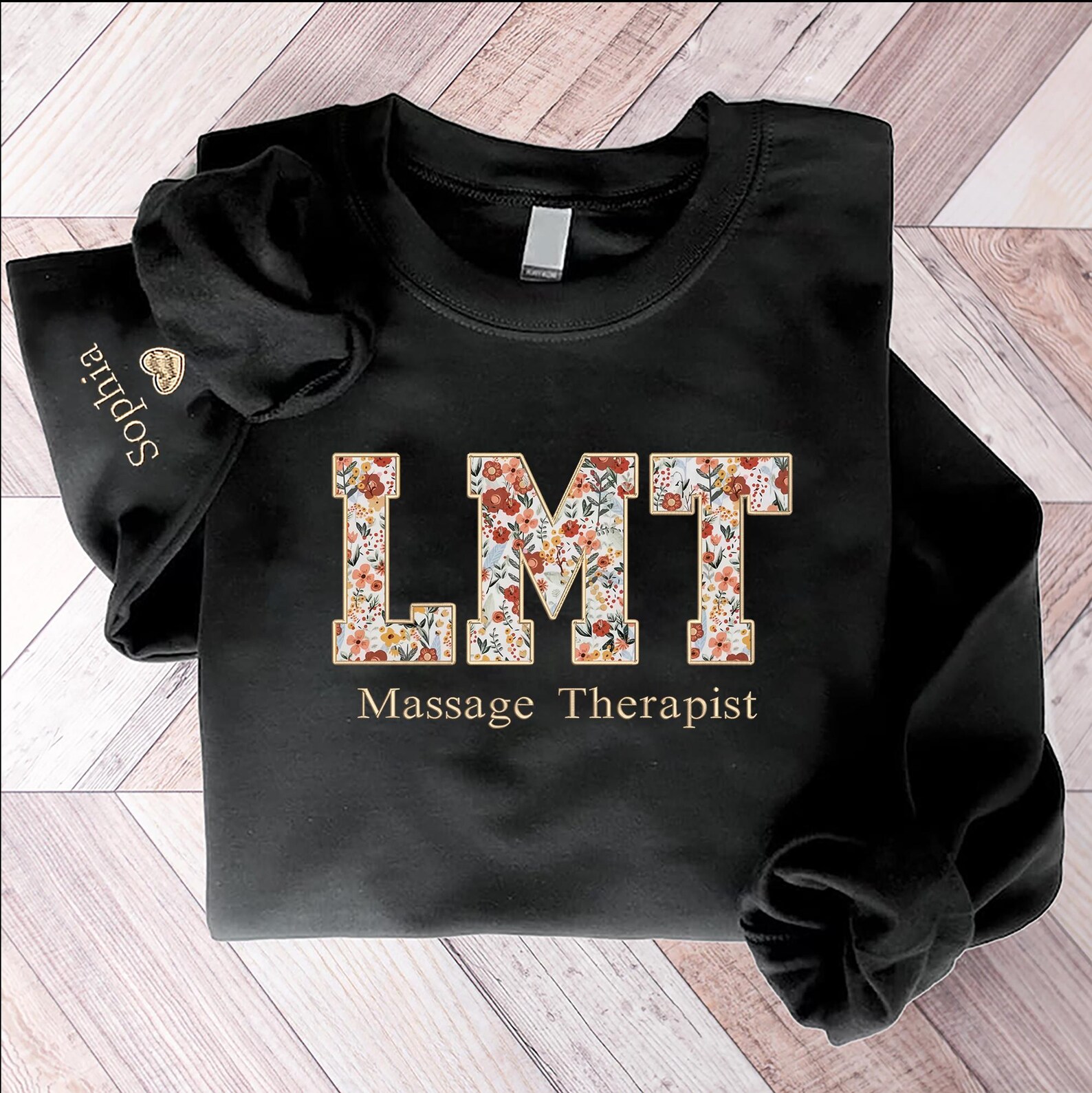Custom Massage Therapist Sweatshirt – Personalized LMT Crewneck ...