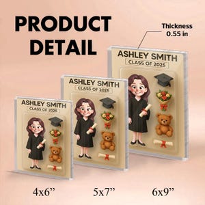 Custom 3D Effect Graduation Action Figure Pack Packaging Personalized ...