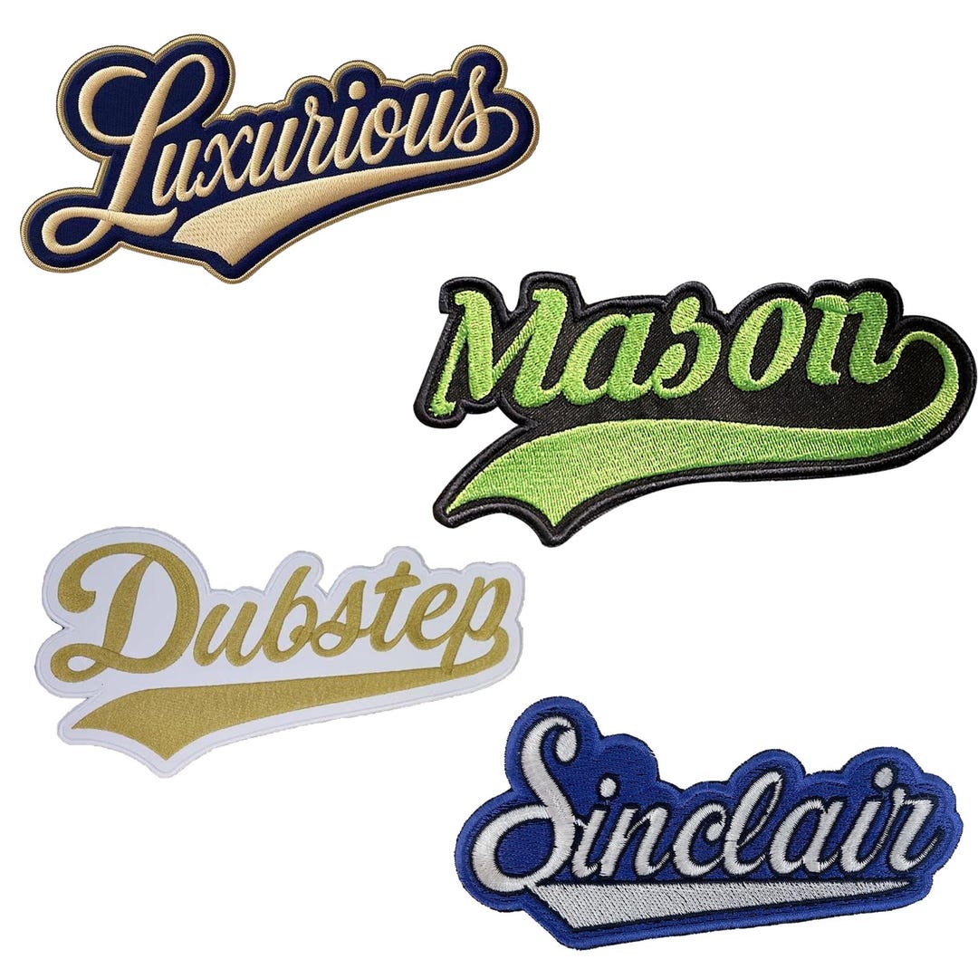 Custom Embroidered Name Patches, Personalized Name Tags, Custom Name ...