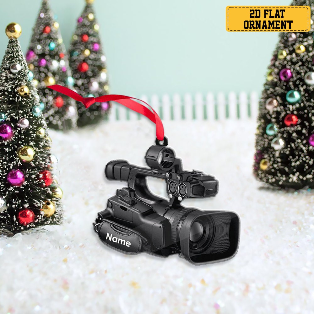 Personalized Professional Video Camera Camcorder Christmas Ornament ...