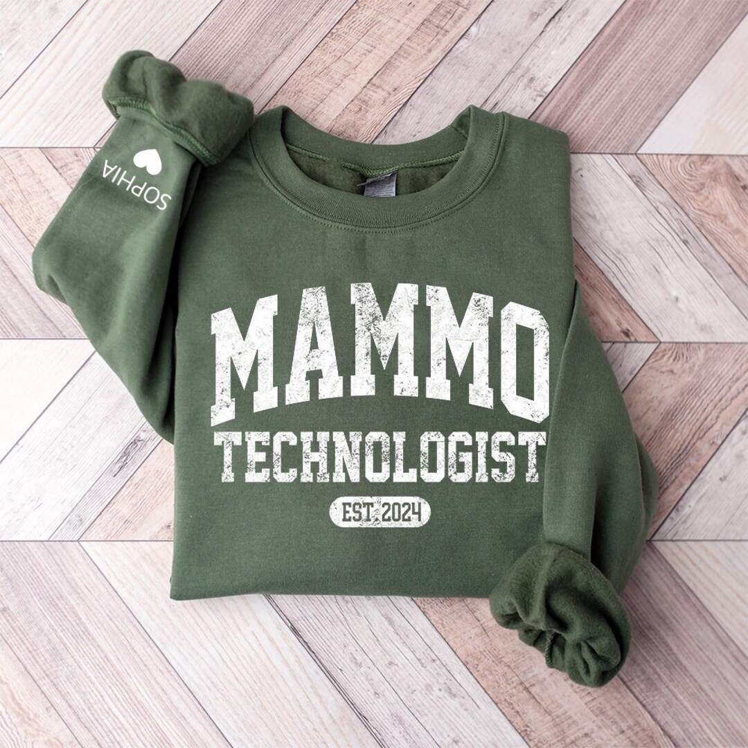 Personalized Mammo Tech Shirt, Mammography Technologist Sweatshirt ...