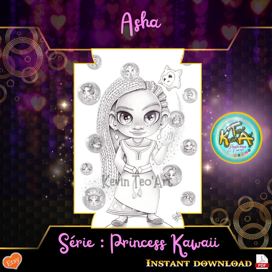 Asha - Princess Kawaii - Etsy