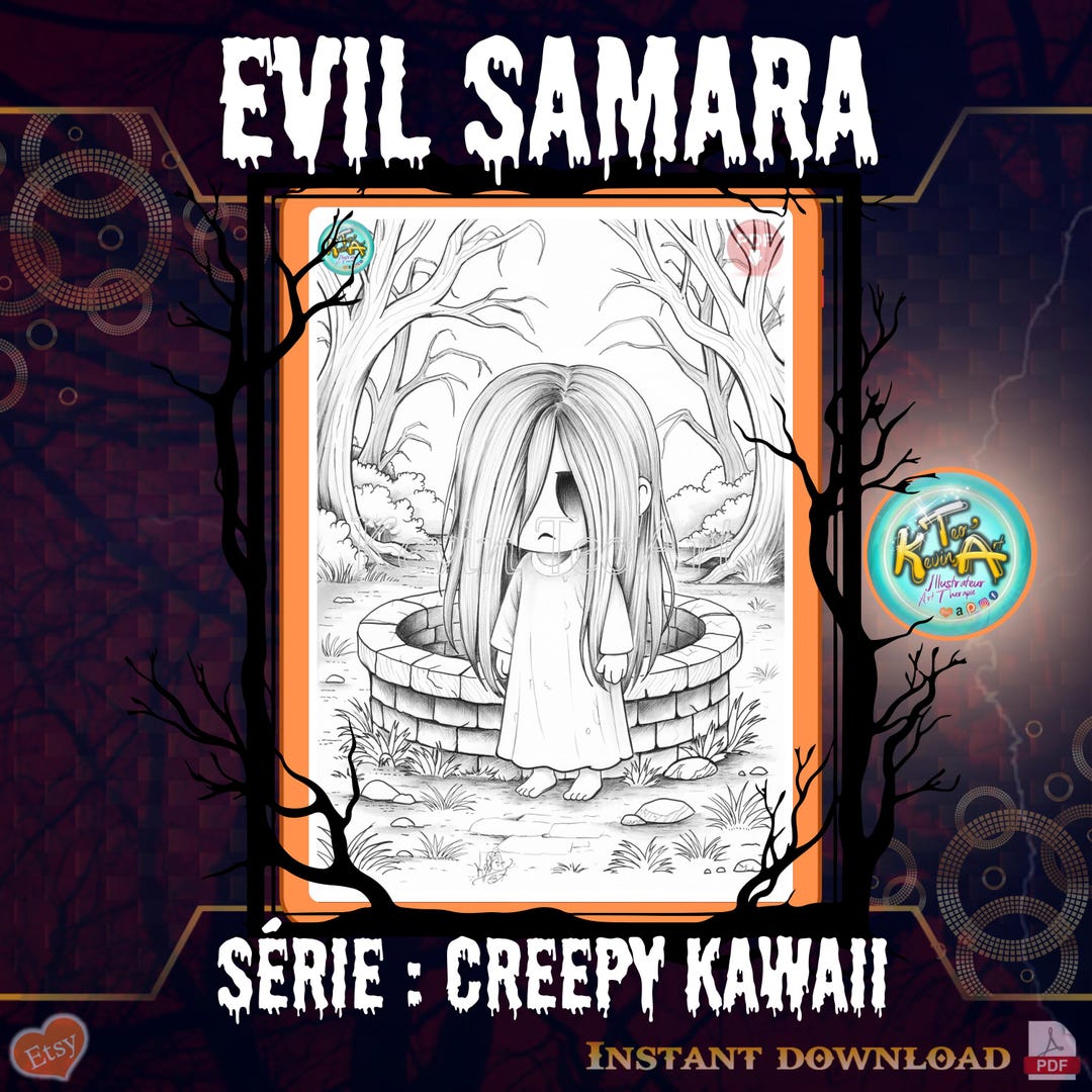 Evil Samara - Creepy Kawaii - Etsy