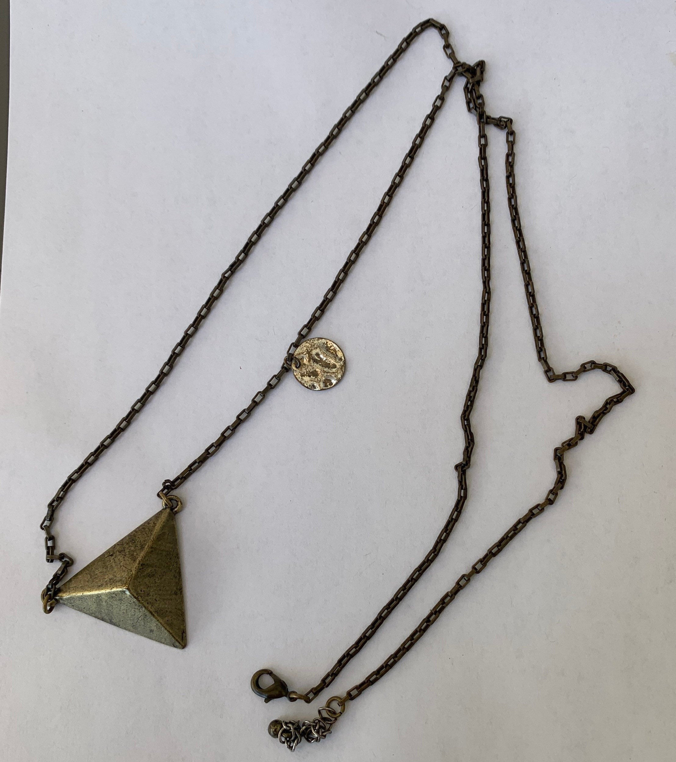 Triangle Necklace - Etsy