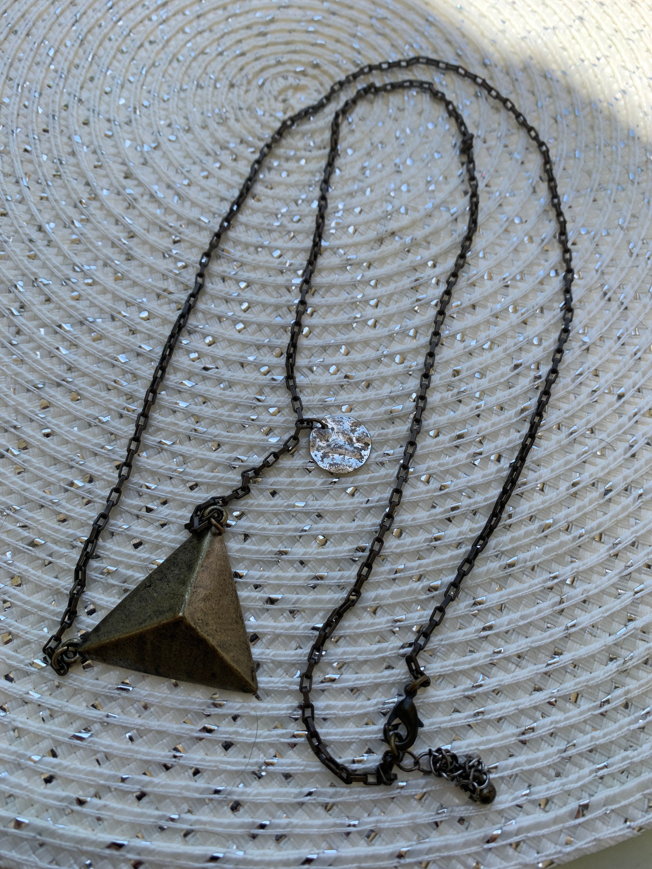 Triangle Necklace - Etsy