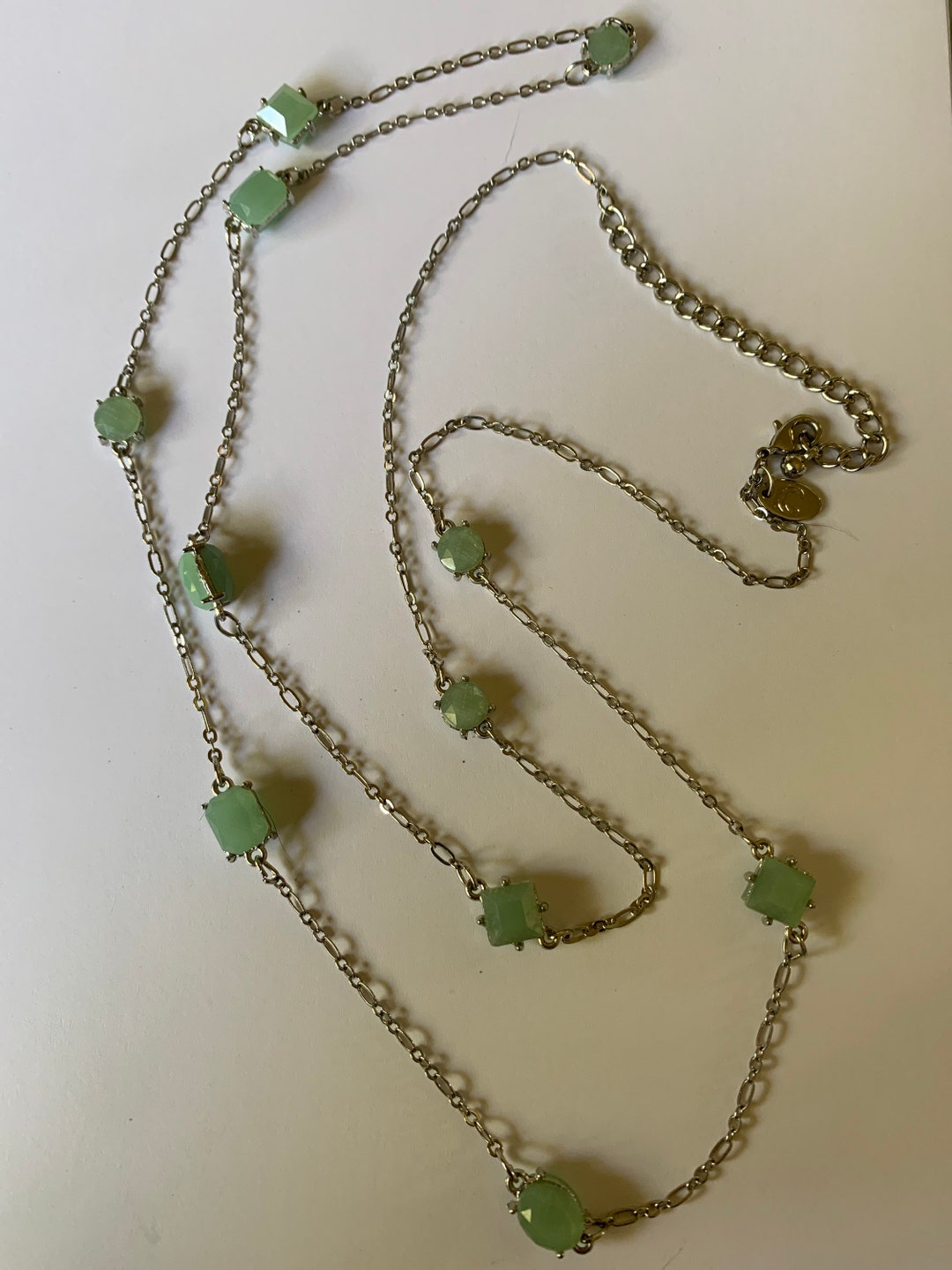 Charming Charlie Mint Green & Silver-tone Necklace - Etsy