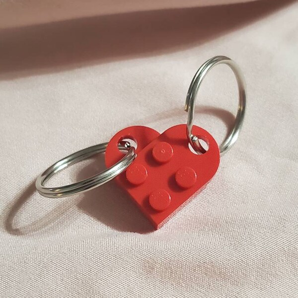 Lego® Heart Keychain - Etsy