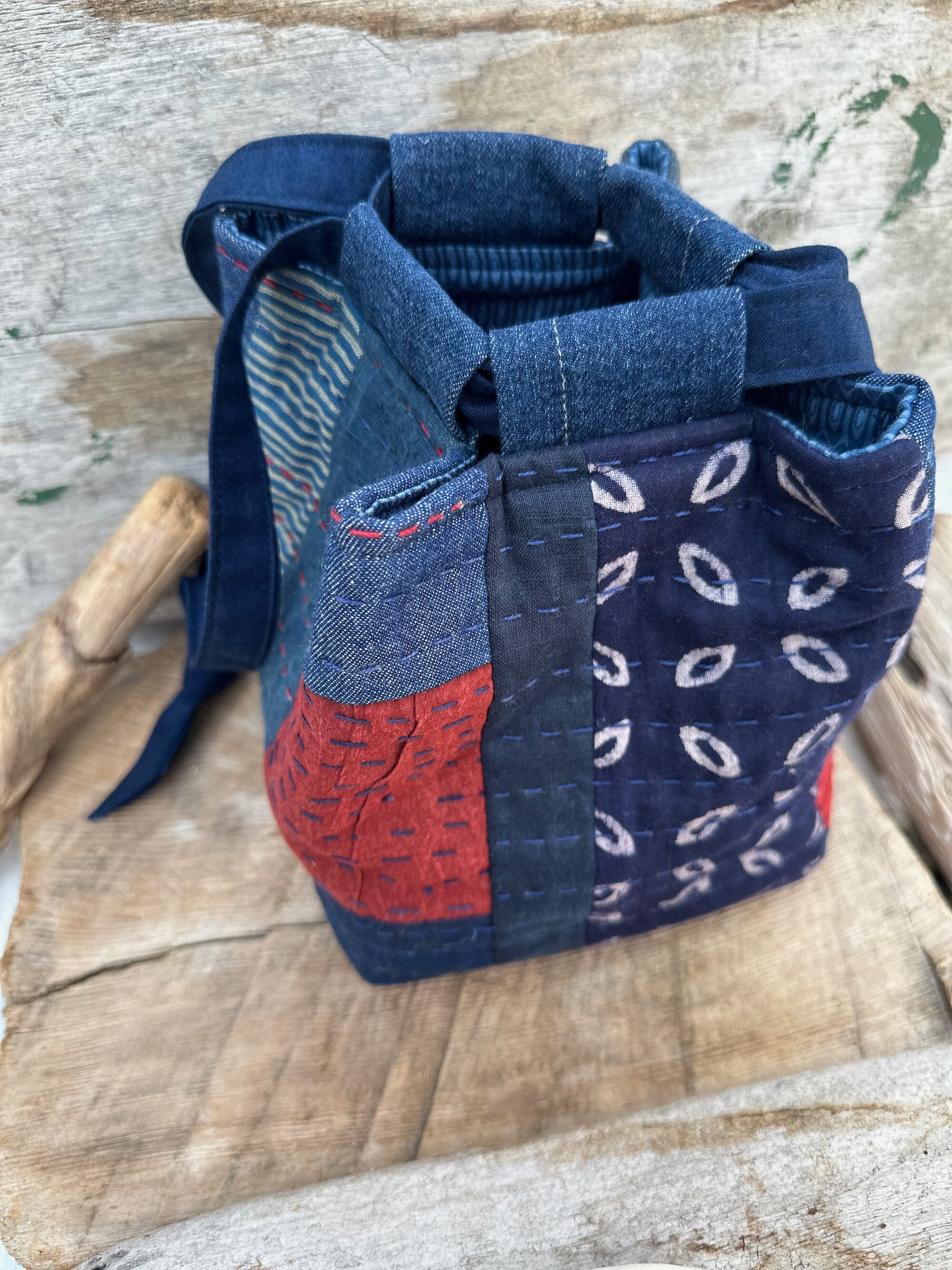 Indigo Komebukuro Rice Bag - Etsy