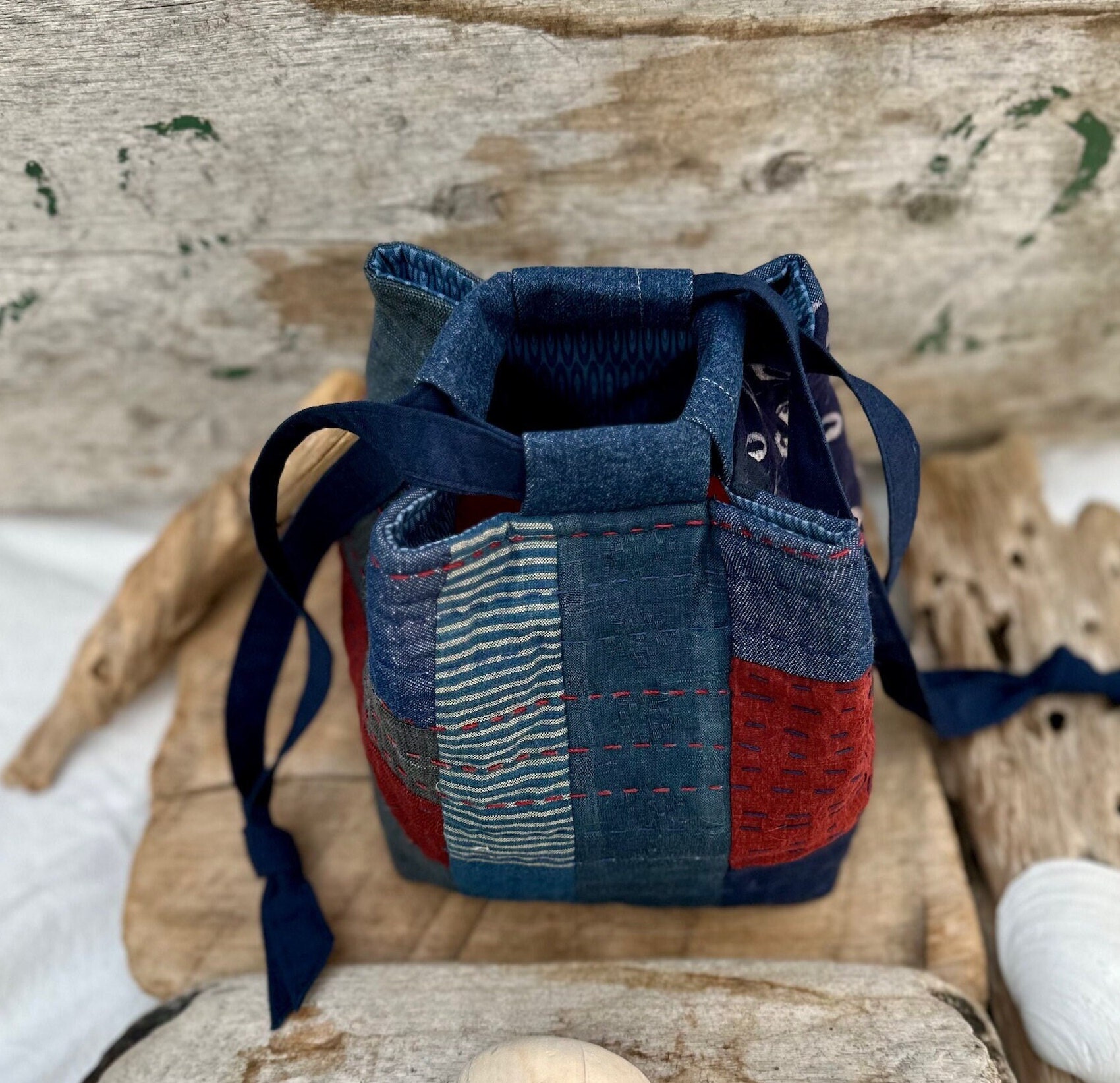 Indigo Komebukuro Rice Bag - Etsy
