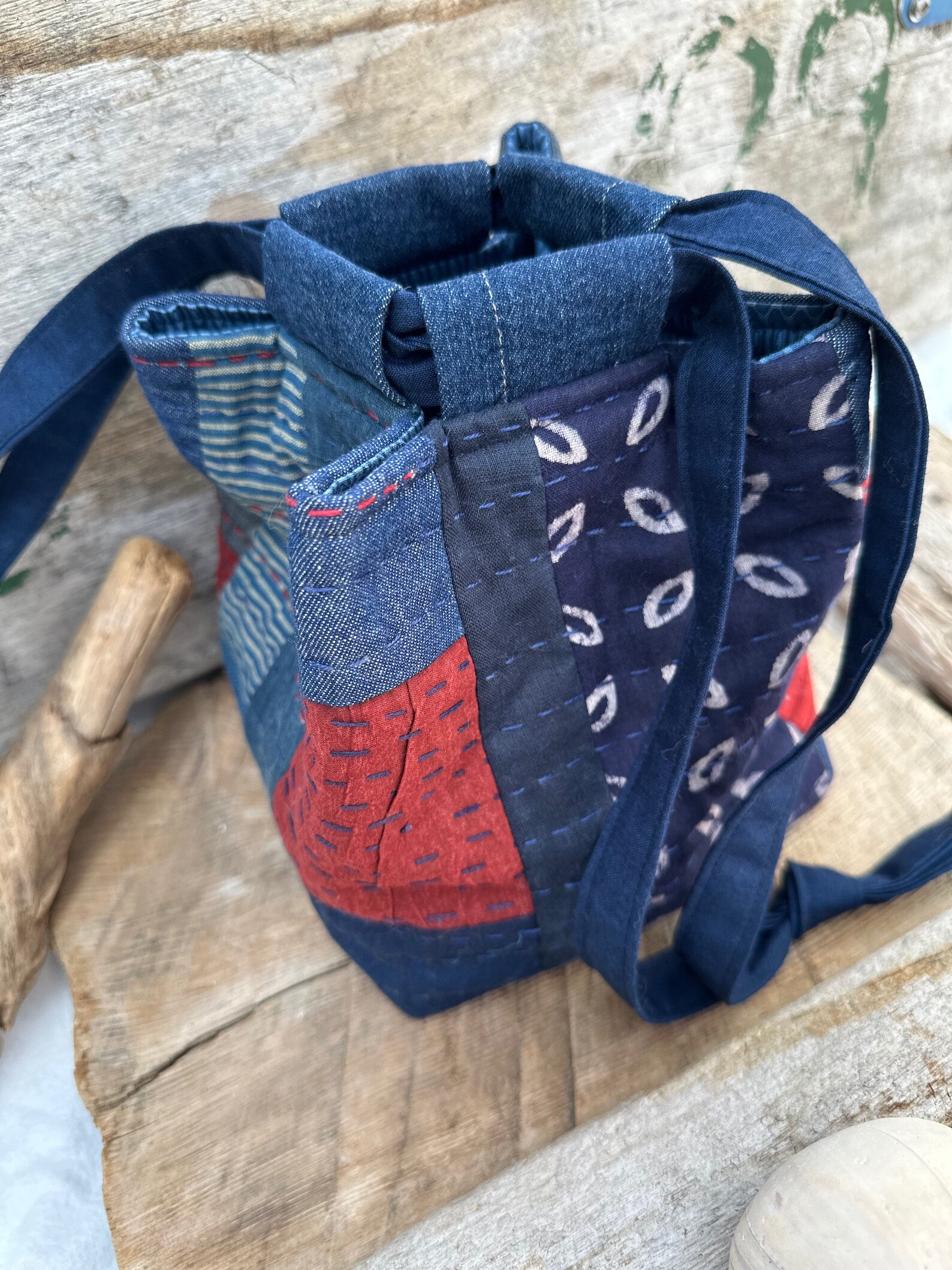 Indigo Komebukuro Rice Bag - Etsy