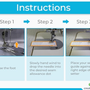 Seam Guide Setters - Seam Allowance Guides - PDF Printable - Etsy