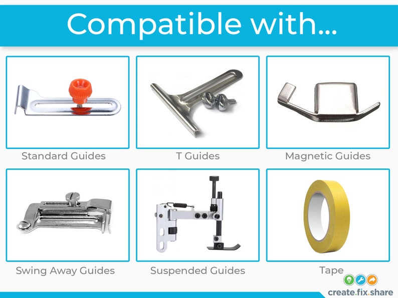 Seam Guide Setters - Seam Allowance Guides - PDF Printable - Etsy