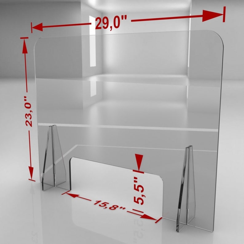 Sneeze Guard, Acrylic Sneeze Guard, Protective Shield, Sneeze Guard ...