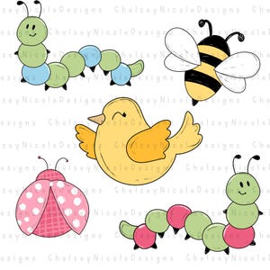 Oh Spring Clip Art Bundle - 21 Hand Drawn PNG Designs - Spring Clipart ...