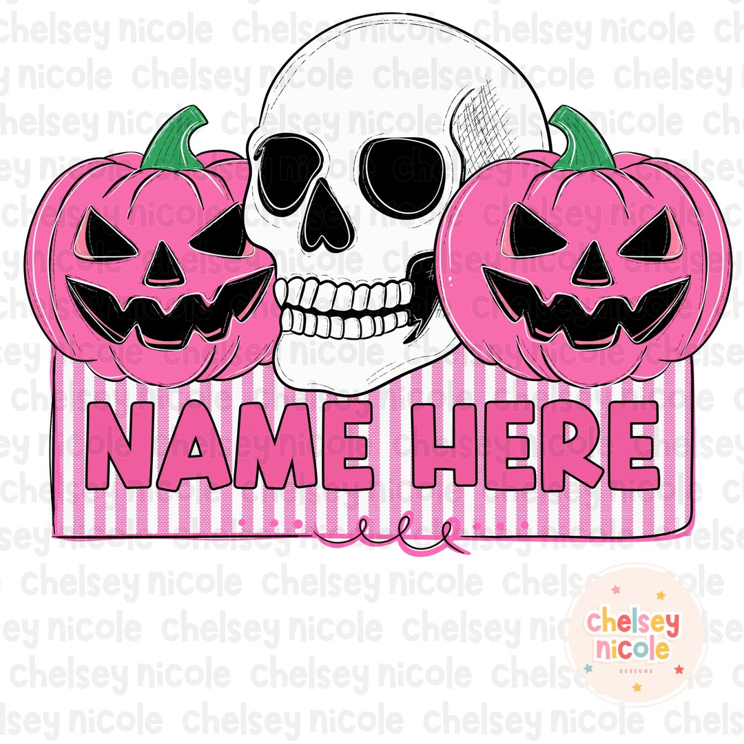 Halloween Name Plate PNG | Pumpkin Name Plate PNG | Spooky Name Plate ...