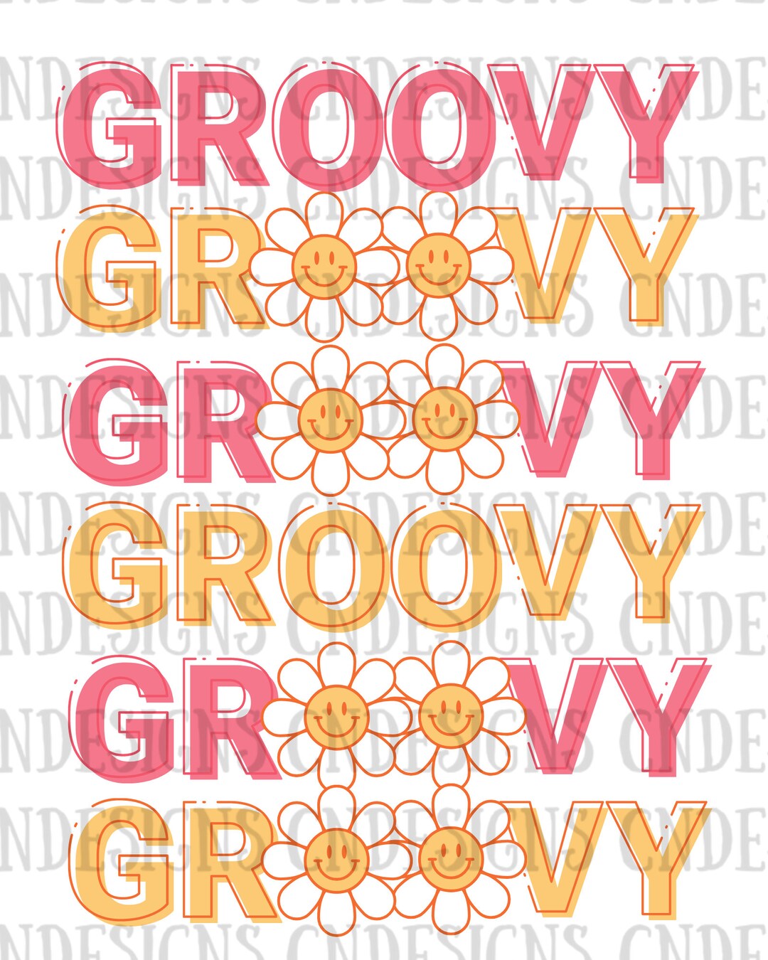 Groovy PNG Daisy Groovy Png Retro Png Summer Png Retro Summer Png Retro ...