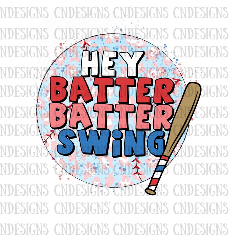 Hey Batter Batter Swing PNG Baseball PNG Baseball Design - Etsy