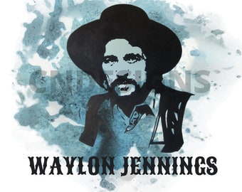 Waylon Jennings Svg | Etsy