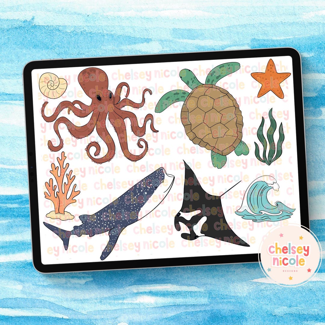 Ocean/sea Animal Clip Art Bundle - COMMERCIAL USE ALLOWED! - Etsy