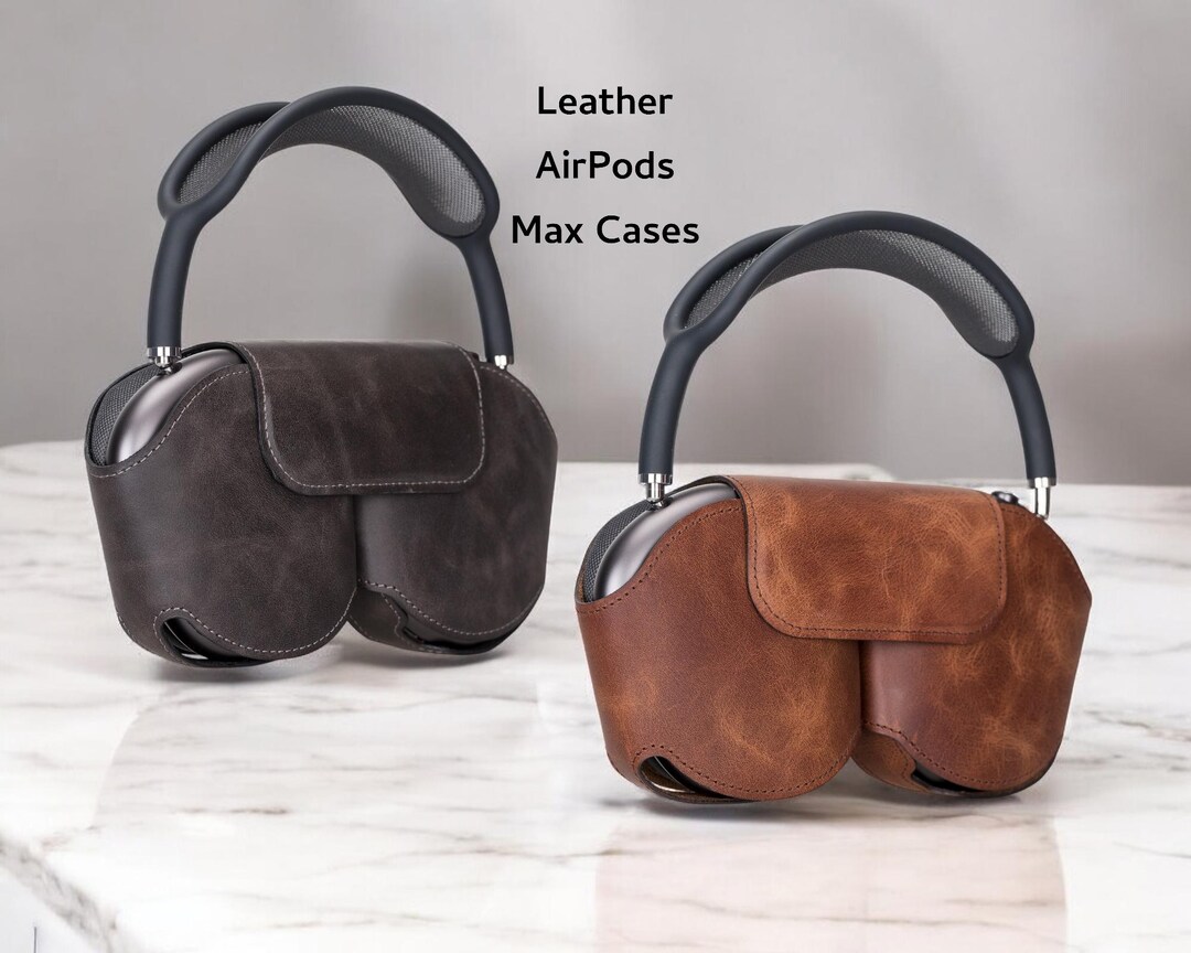 Personalized Leather Airpods Max Case, Airpods Max Holder, Travel Cover ...