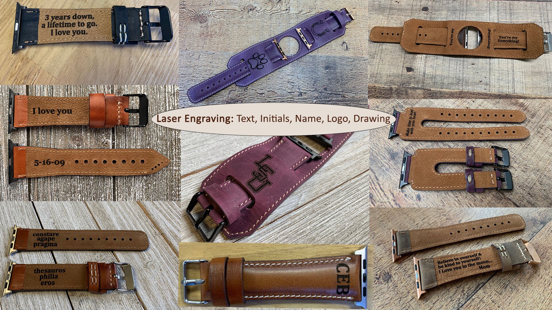 Personalization Custom Service Laser Engraving Gold Emboss - Etsy