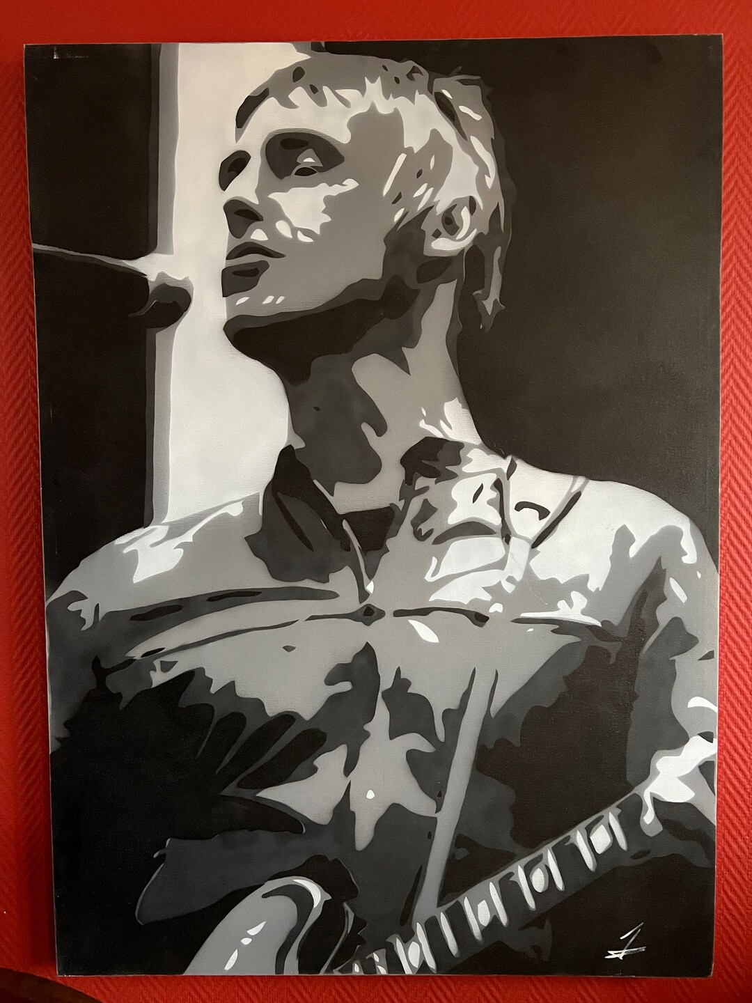 Paul Weller - Original, Signed, Acrylic Airbrush on Stretched Canvas ...