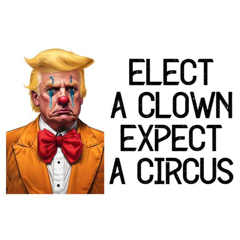 Donald Trump Clown - Etsy UK