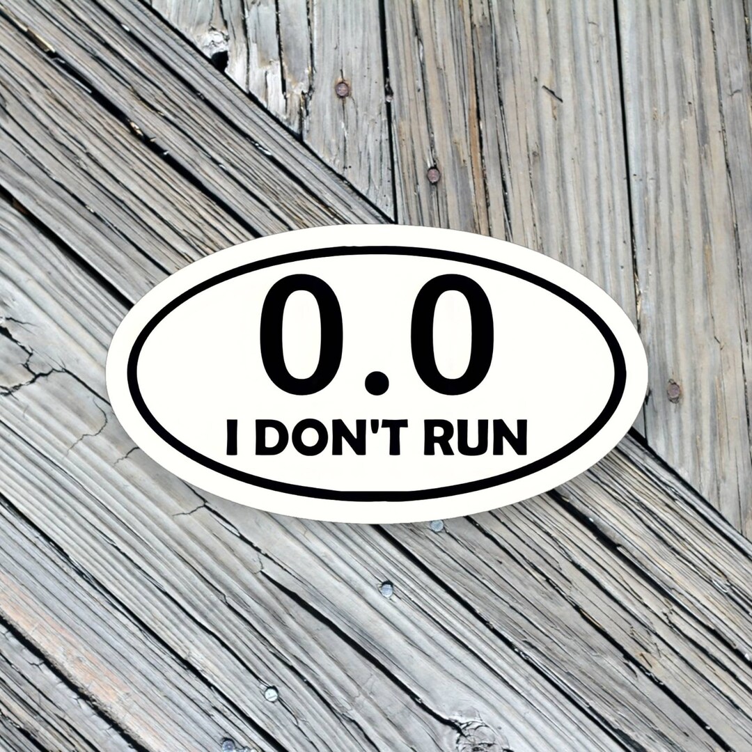 Don't Run Stickers, Running Stickers, Water Bottle Sticker, Funny ...