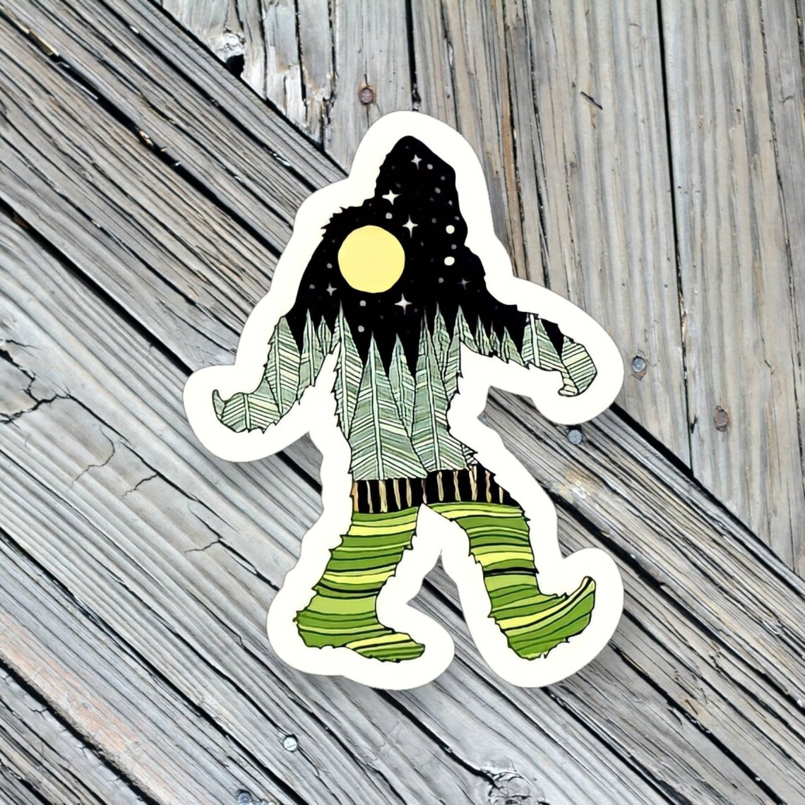 Bigfoot Stickers Big Foot Stickers Sasquatch Stickers | Etsy