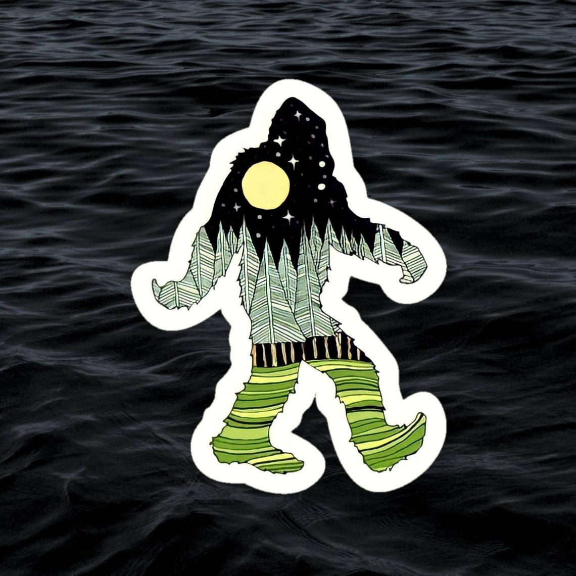 Bigfoot Stickers Big Foot Stickers Sasquatch Stickers | Etsy