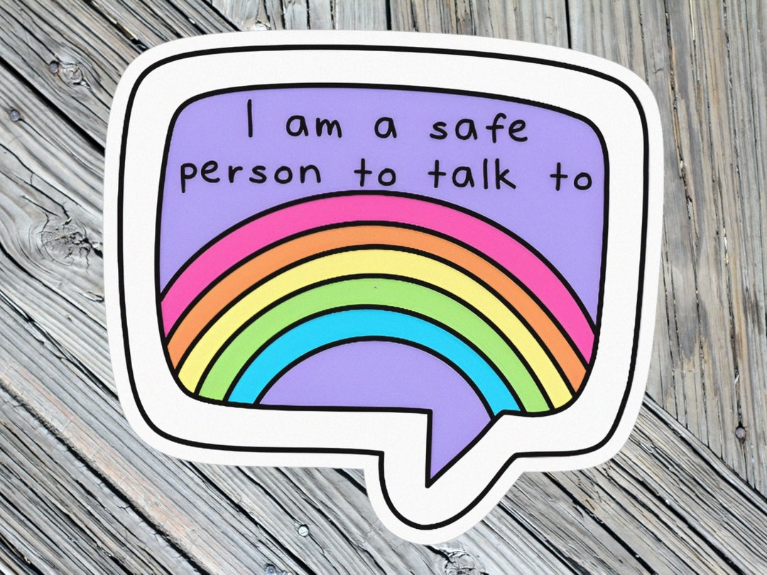 Safe Person,pride Sticker,free Shipping,waterproof,laptop Stickers ...