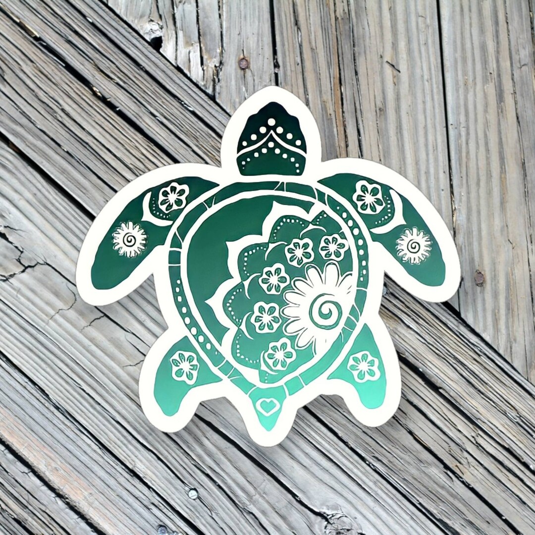 Turtle Stickers, Waterproof Sticker, Laptop Decal, Sticker Pack, Water ...