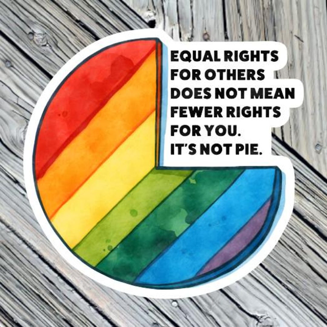 Equal Rights Equality Stickers, Laptop Stickers,bottle Stickers,rainbow ...