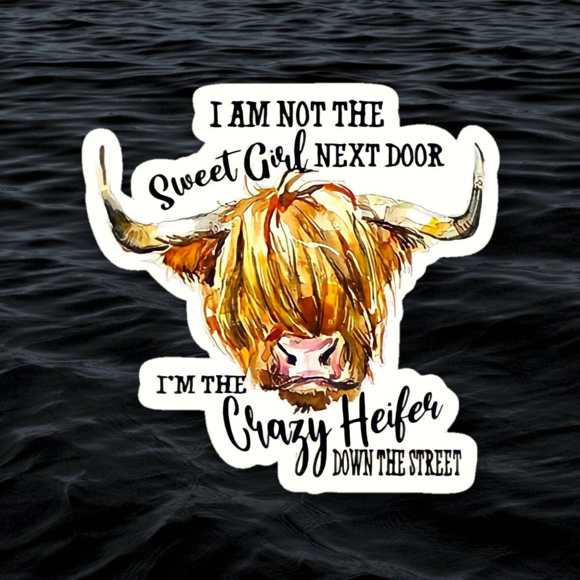 Heifer Stickers, Meme Dog Sticker, Dog Stickers , Laptop Decal, Laptop ...