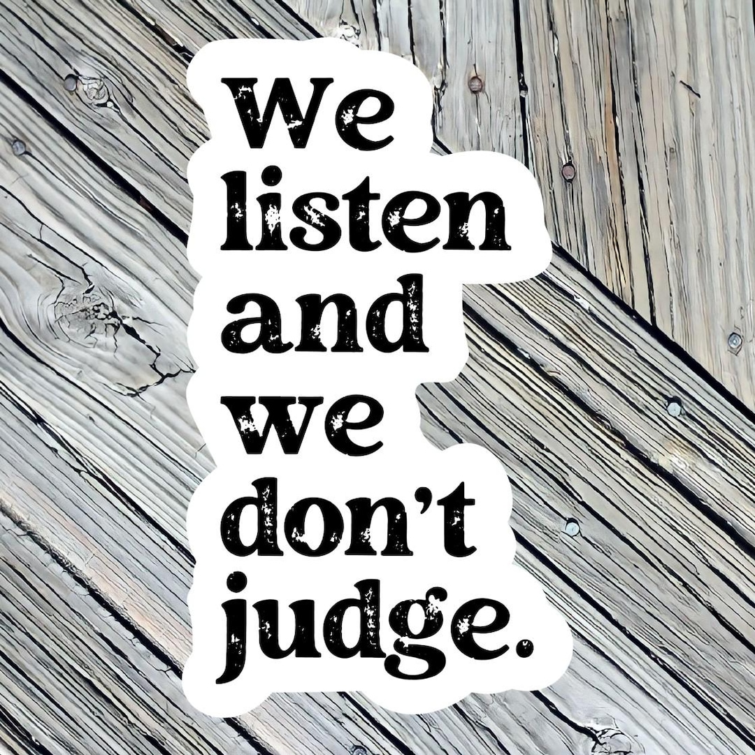 Listen Dont Judge Free Shipping Teacher Nurse Funny Cute UV Water ...