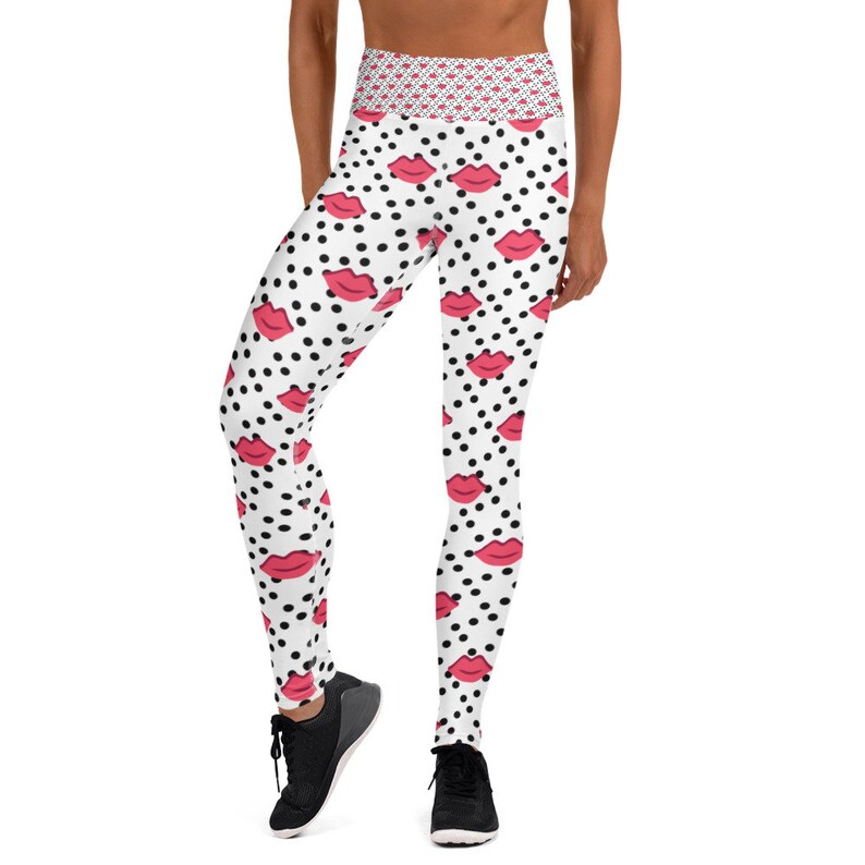 Yoga Pants | Lips Yoga Pants | Lips Leggings | Women's Leggings ...